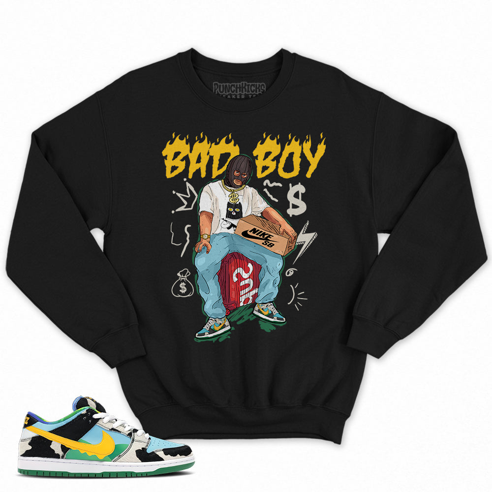 Bad Boy Black Sweatshirt Match Nike SB Dunk Low Ben Jerrys Chunky Dunk ...